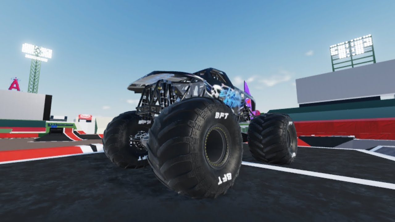 Monster truck overdriven extreme attitude run in Anaheim - YouTube