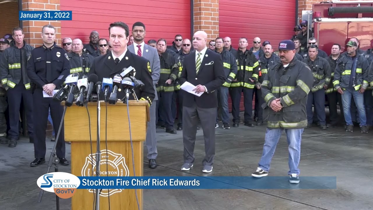 City of Stockton Stockton Fire Department Max Fortuna Press Conference ...