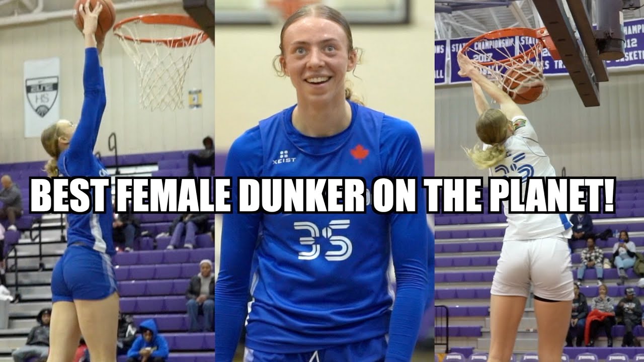 BEST GIRL DUNKER IN THE WORLD! Toby Fournier Is Elite! - YouTube