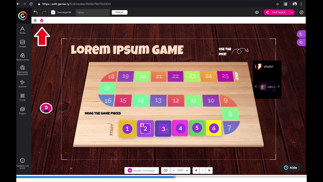 Création d'un plateau de jeu: Genially - YouTube