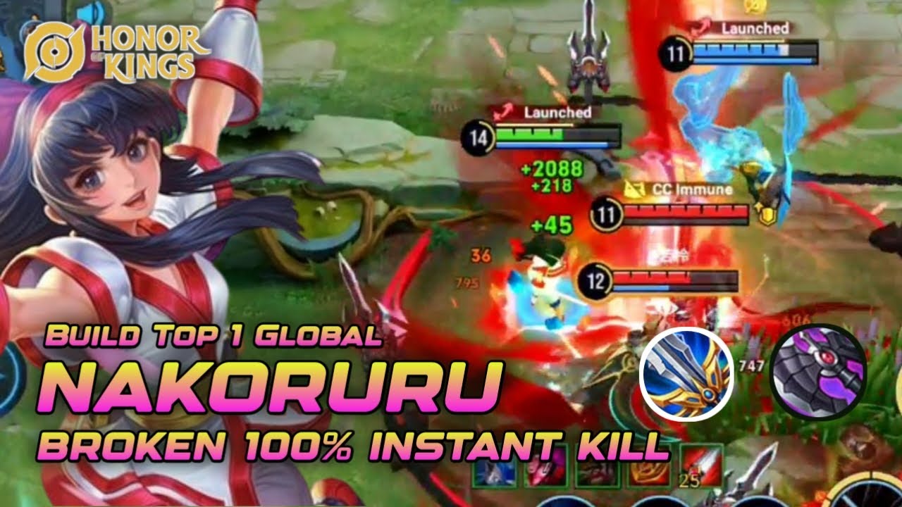 Build Nakoruru Tersakit broken 100% 10 Min VICTORY | Gameplay Honor of ...