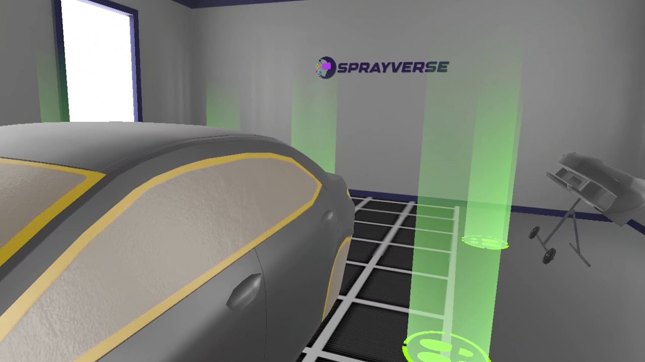 SprayVerse: Full Car Body Spray Painting in Virtual Reality - YouTube