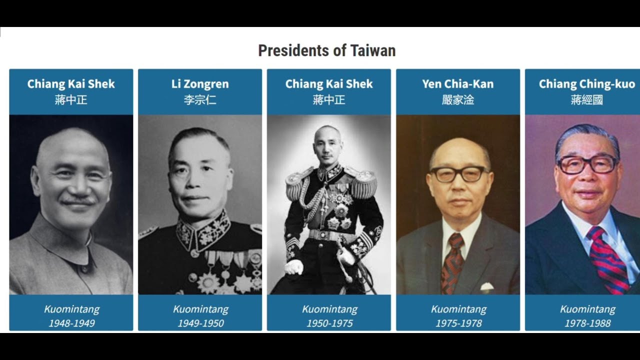 History of the Presidents of Taiwan (Past to Present 1948 to 2023 ...
