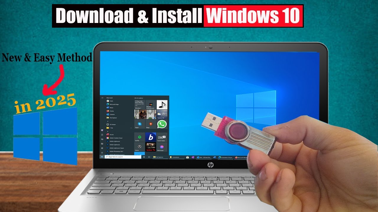 How to Install Windows 10 from USB ⚡ Windows 10 Installation Step by ...