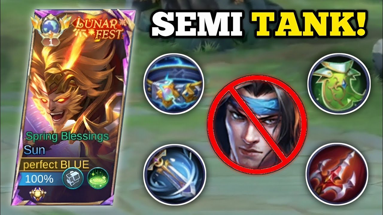 SUM SEMI TANK VS. BADANG! (100% broken!💀) SUN BEST BUILD AND EMBLEM ...