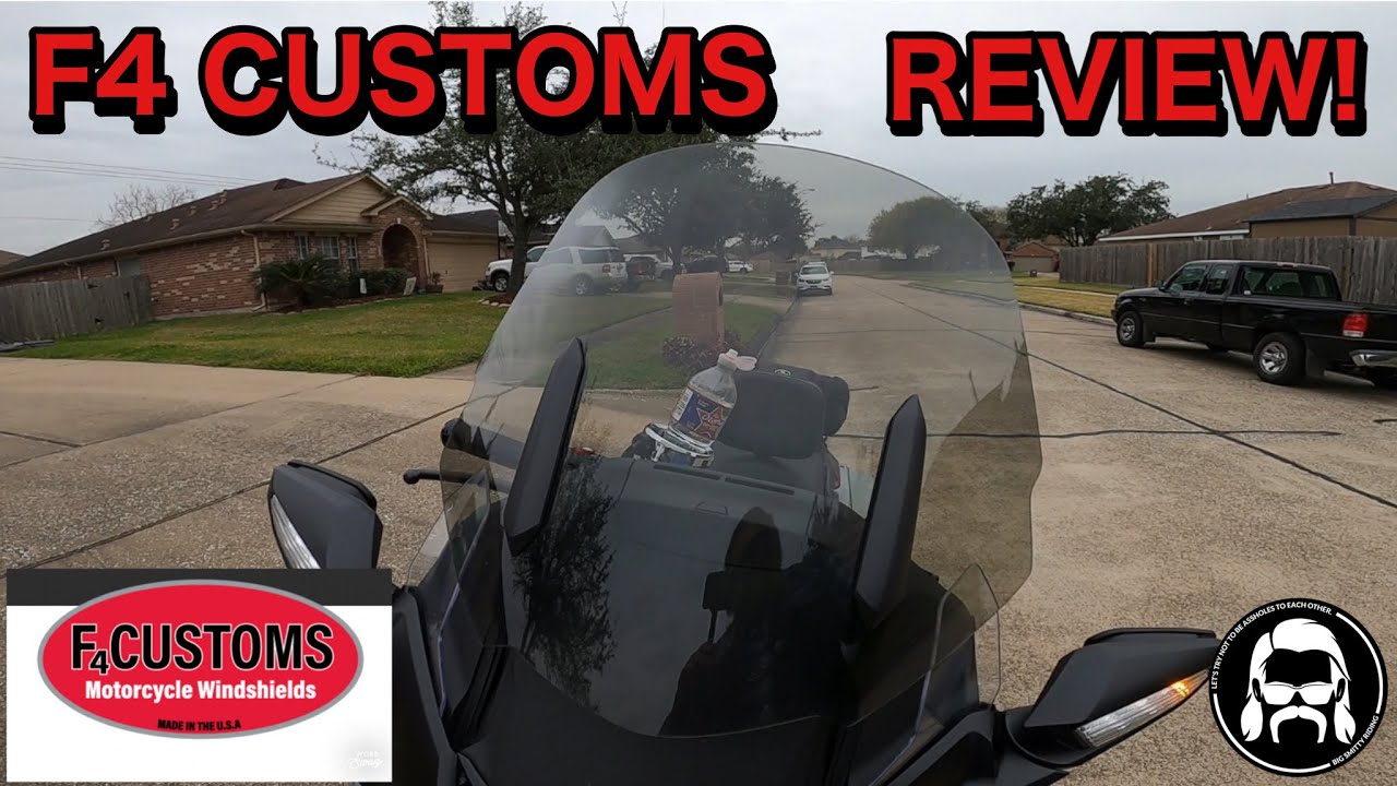 Honda Goldwing F4 Customs Windshield Review! - YouTube