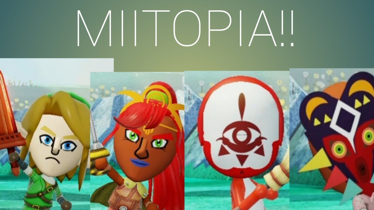 ( Miitopia Switch demo) Link,Urbosa,Yiga Clan Member and Majora's Mask ...