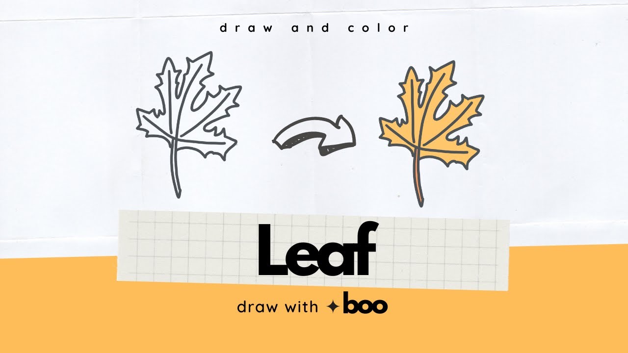 How to Draw and Color a LEAF 🍁🍂 | Very Simple Drawing for Kids ...