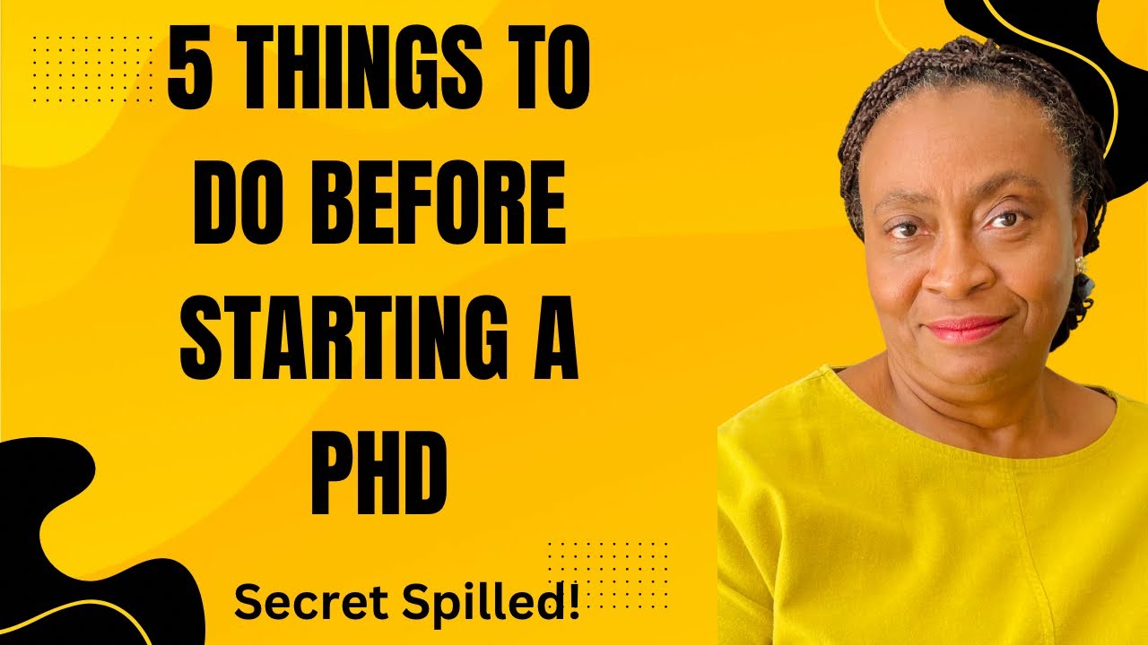 KNOW THESE 5 THINGS BEFORE STARTING A PhD | WATCH THIS IF YOU ARE ABOUT ...