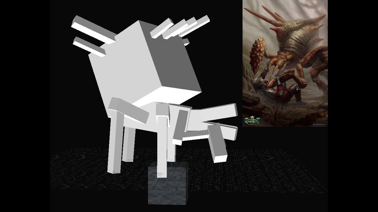 Minecraft Armored Arachas Crafting | Tabula | Zonko's Monsters Mod - YouTube