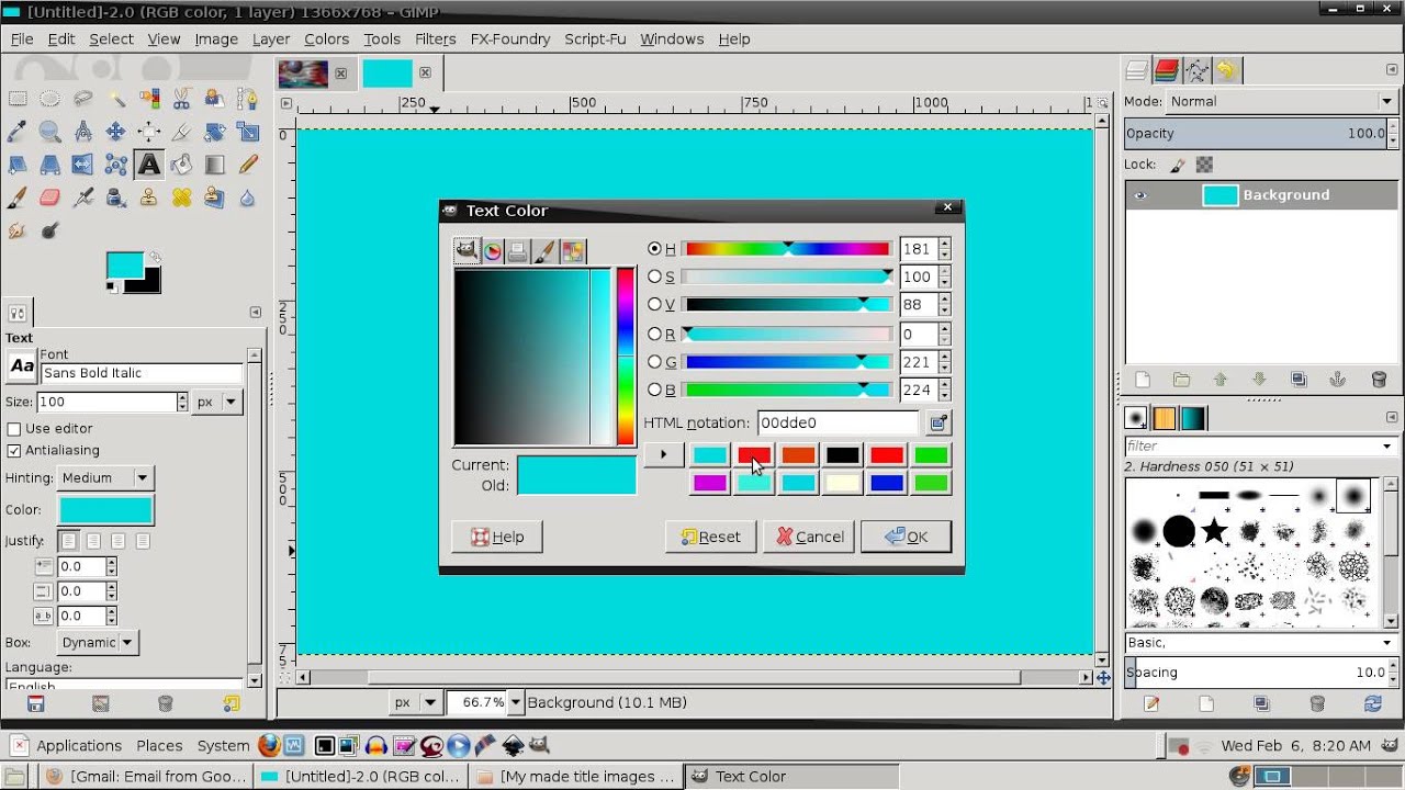 Gimp 2.8 Tutorials Text Overlays for your Videos - YouTube