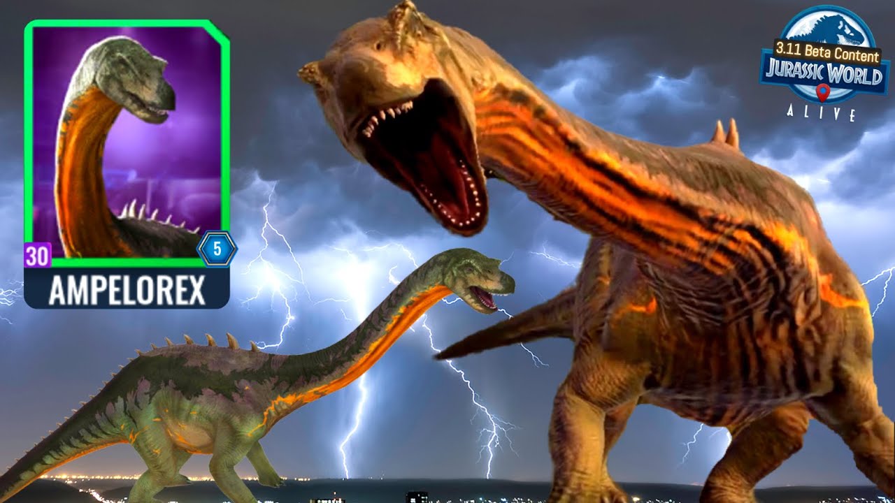 AMPELOREX Unique - FIRST LOOK! Jurassic World Alive beta - YouTube