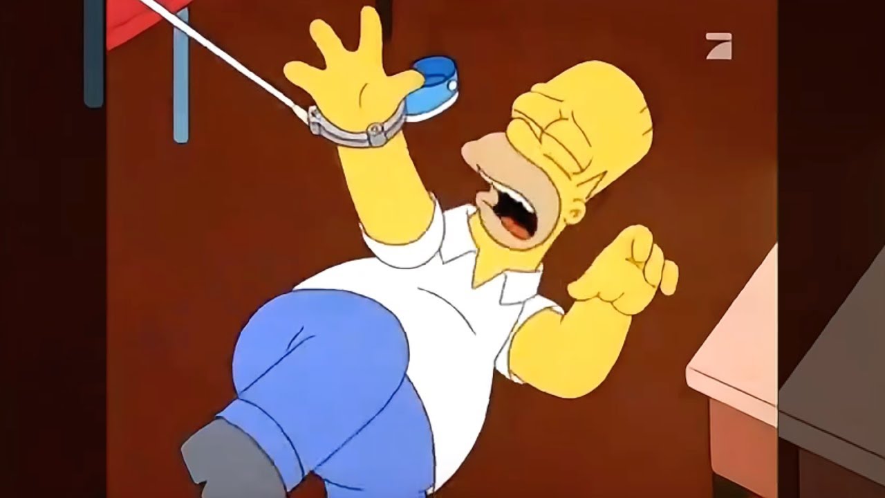 Homero teniendo una pesadilla | Cobras - YouTube