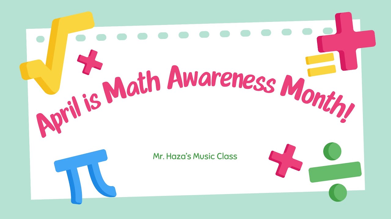 Math Awareness Month - YouTube
