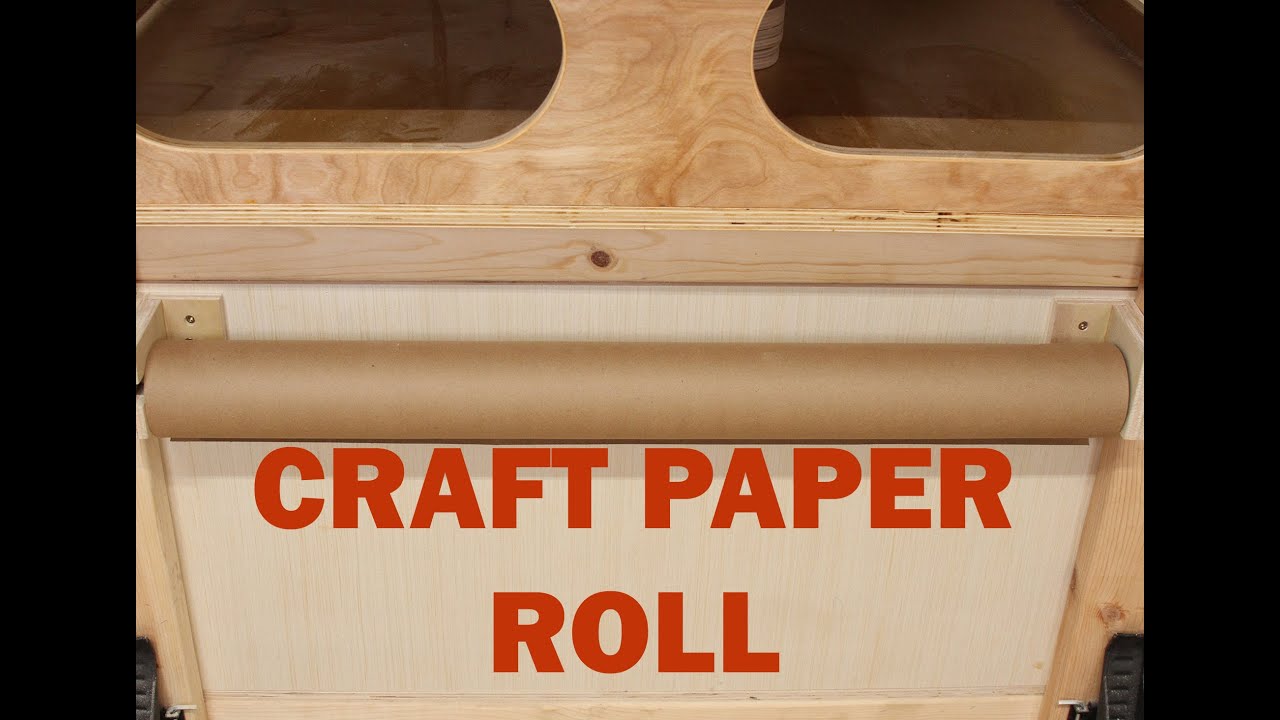 KEEPING YOUR ASSEMBLY TABLE CLEAN WITH A ROLL OF CRAFT PAPER - YouTube