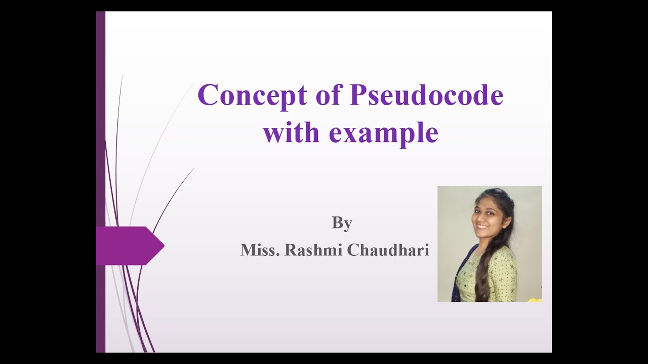Concept of Pseudo code along with example - YouTube