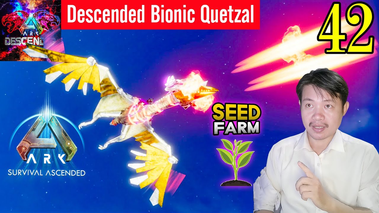 បានតុនេះមួយមានគ្រប់យ៉ាងទាំងអស់🥰Descended Bionic Quetzal ARK Ascended ...