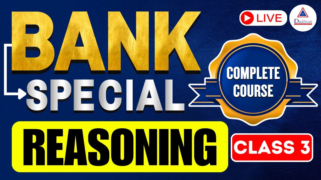 BANK SPECIAL REASONING ।। Class 3।। Alpha Numeric Series 3 ।। COMPLETE COURSE ।। - YouTube