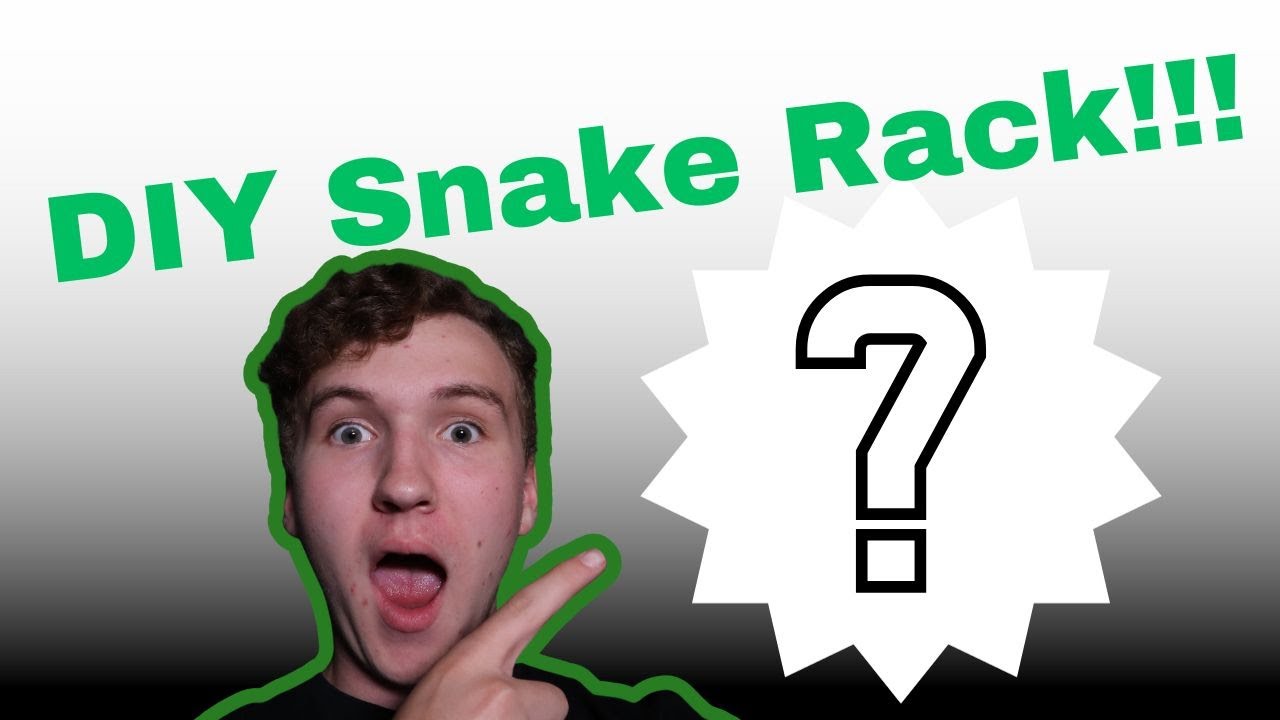 DIY Snake Rack build, for a mystery animal... - YouTube