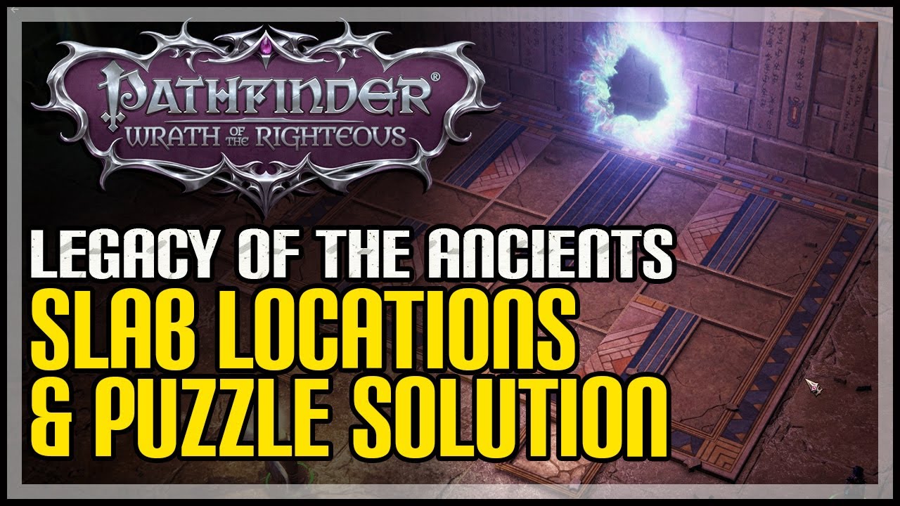 Legacy of The Ancients Puzzle Pathfinder Wrath of the Righteous (Slab ...