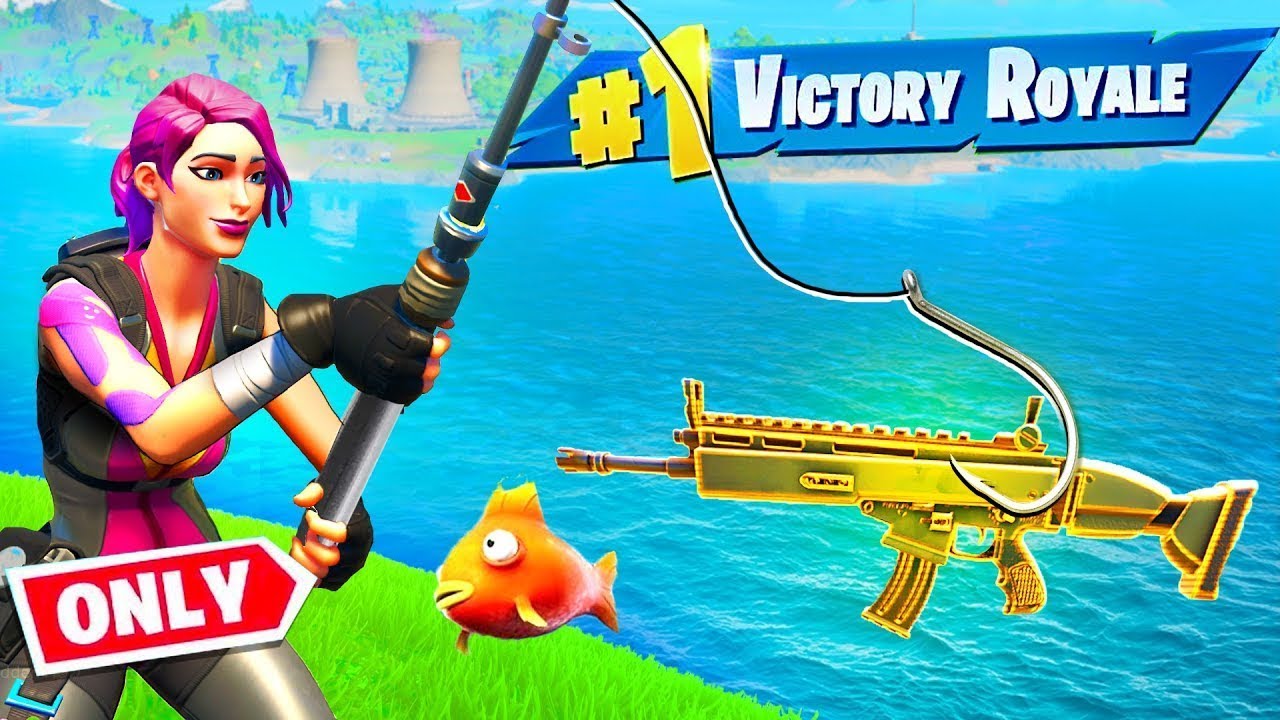 Fortnite Battle Royale But I Can Only Use Fish Loot|PS4|VICTORY ROYALE ...
