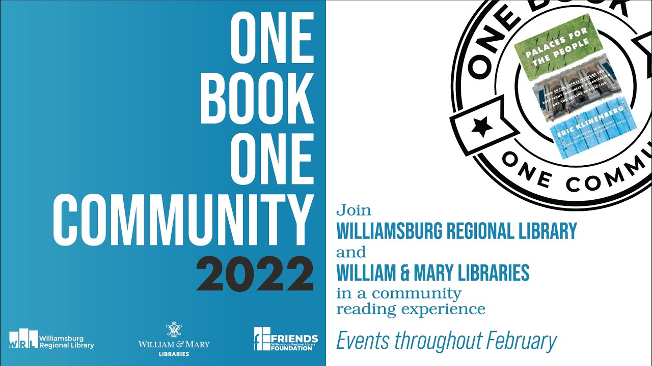 One Book One Community Author Visit: Eric Klinenberg - YouTube