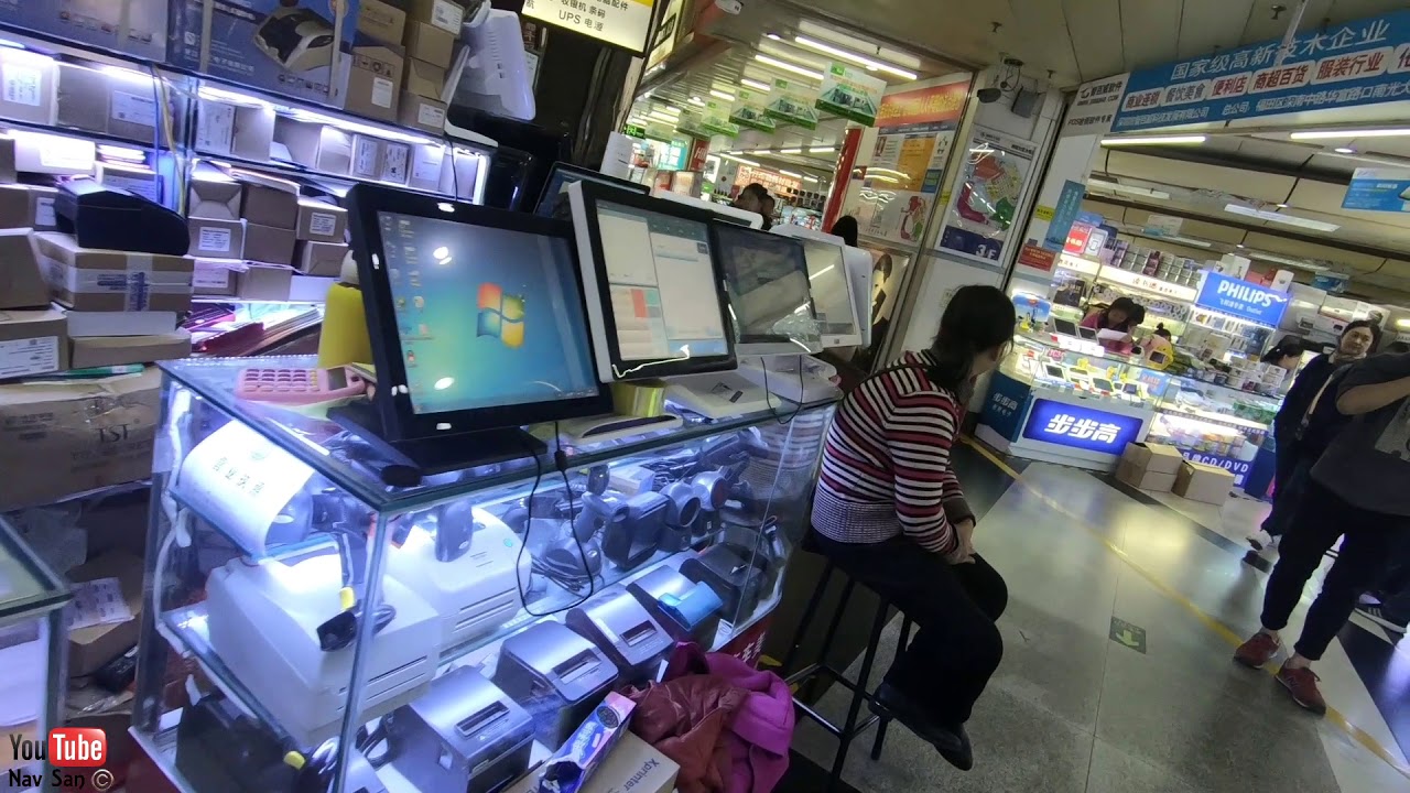 Huaqiangbei electronics wholesale market in shenzhen china - YouTube