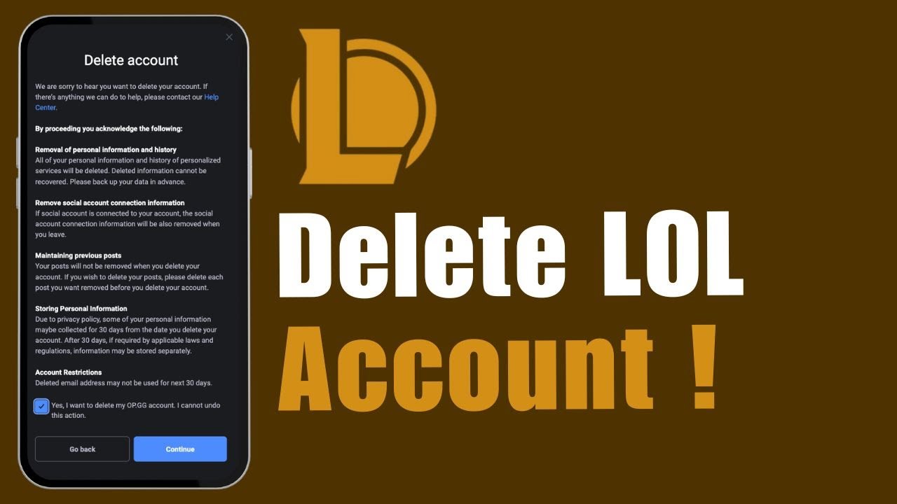 How to Delete League of Legends Account ! - YouTube