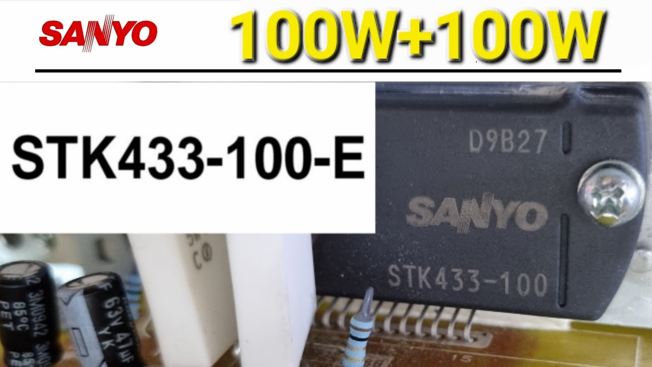 Como activar STK433-100 de subwoofer sony modo bridge a 200W y STK433 ...