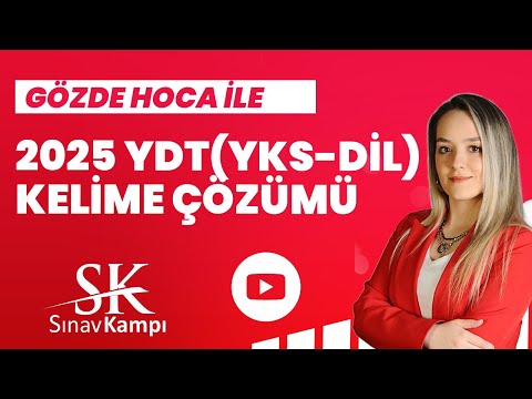 2025 YKS-DİL ÇIKMIŞ KELİME ÇZÖÜMÜ I GÖZDE HOCA