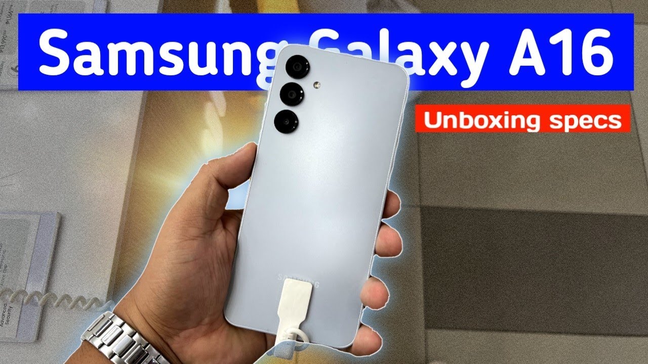New Samsung Galaxy A16 4G LTE unboxing specs and features - YouTube