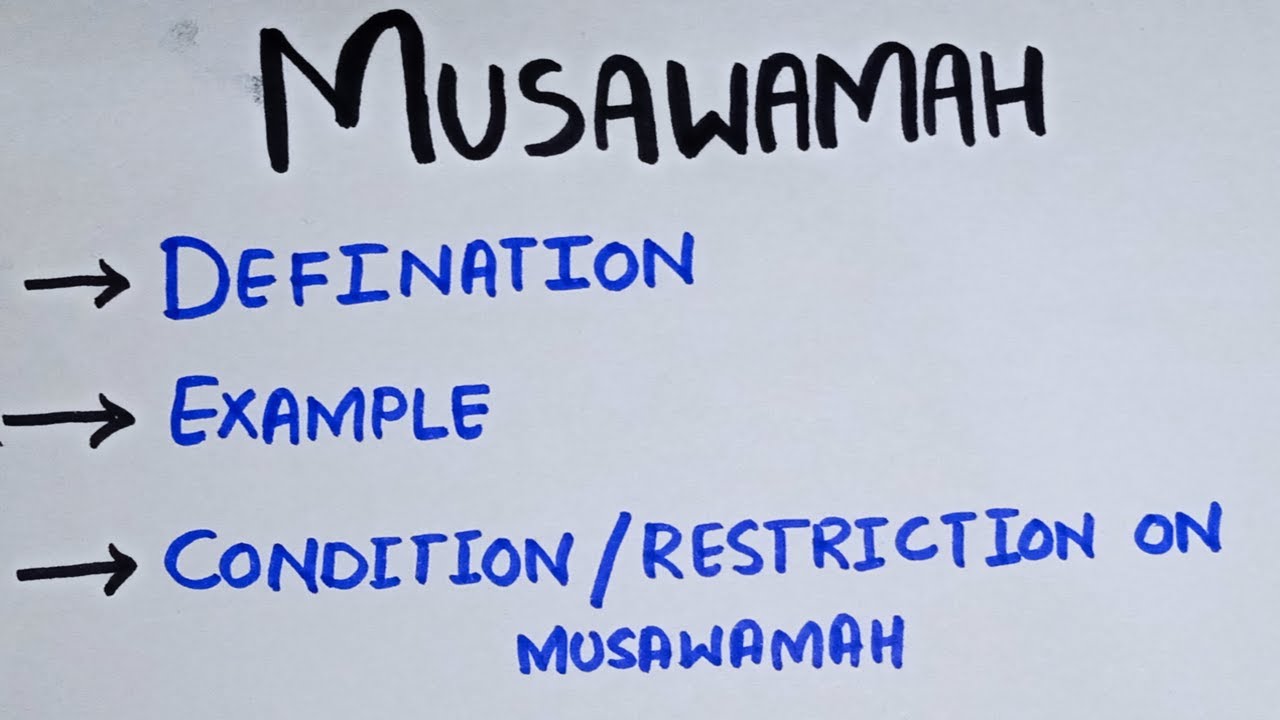 What is Muswamah | Islamic Financing | Urdu/ Hindi |Class 11/ BBA/ B ...