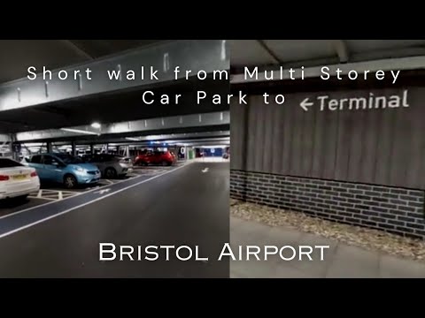 Walking from Bristol Airport Multi Storey Car Park to Terminal - YouTube