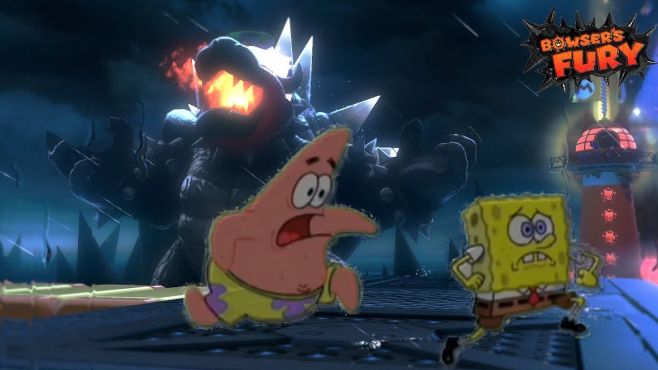 SpongeBob And Patrick Ended Up In Bowser's Fury - YouTube