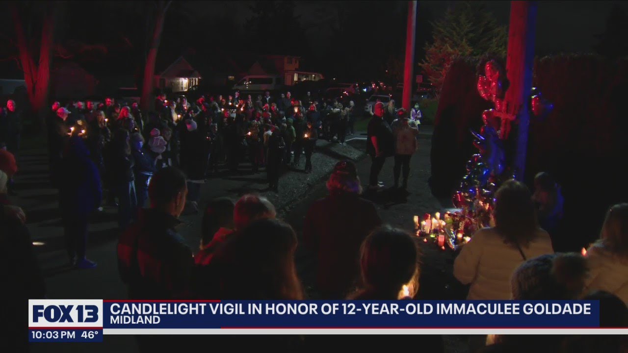 Candelight vigil in honor of 12-year-old Immaculee Goldade - YouTube