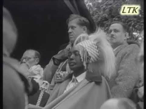 Mutara III en visite en Belgique 1949 - YouTube