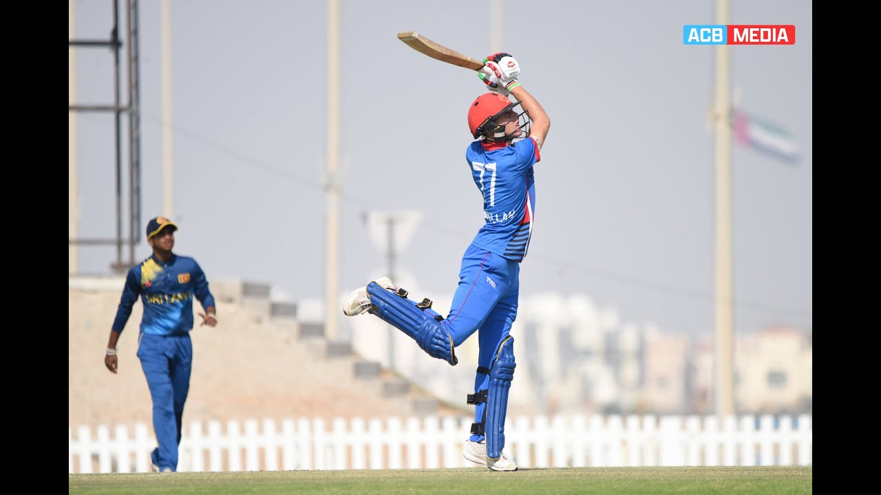 Wafiullah Tarakhil Batting Highlights | 1st Youth ODI | Afghanistan vs ...