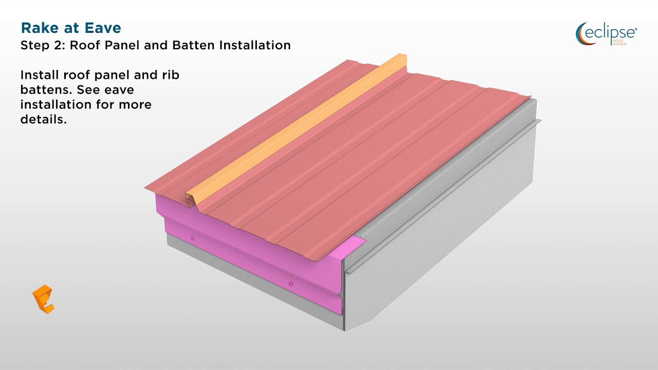 Eclipse Roof System Installation - Eave at Rake - YouTube