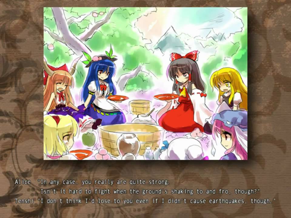 Touhou [Playthrough] Scarlet Weather Rhapsody - Tenshi Hinanawi's Story ...