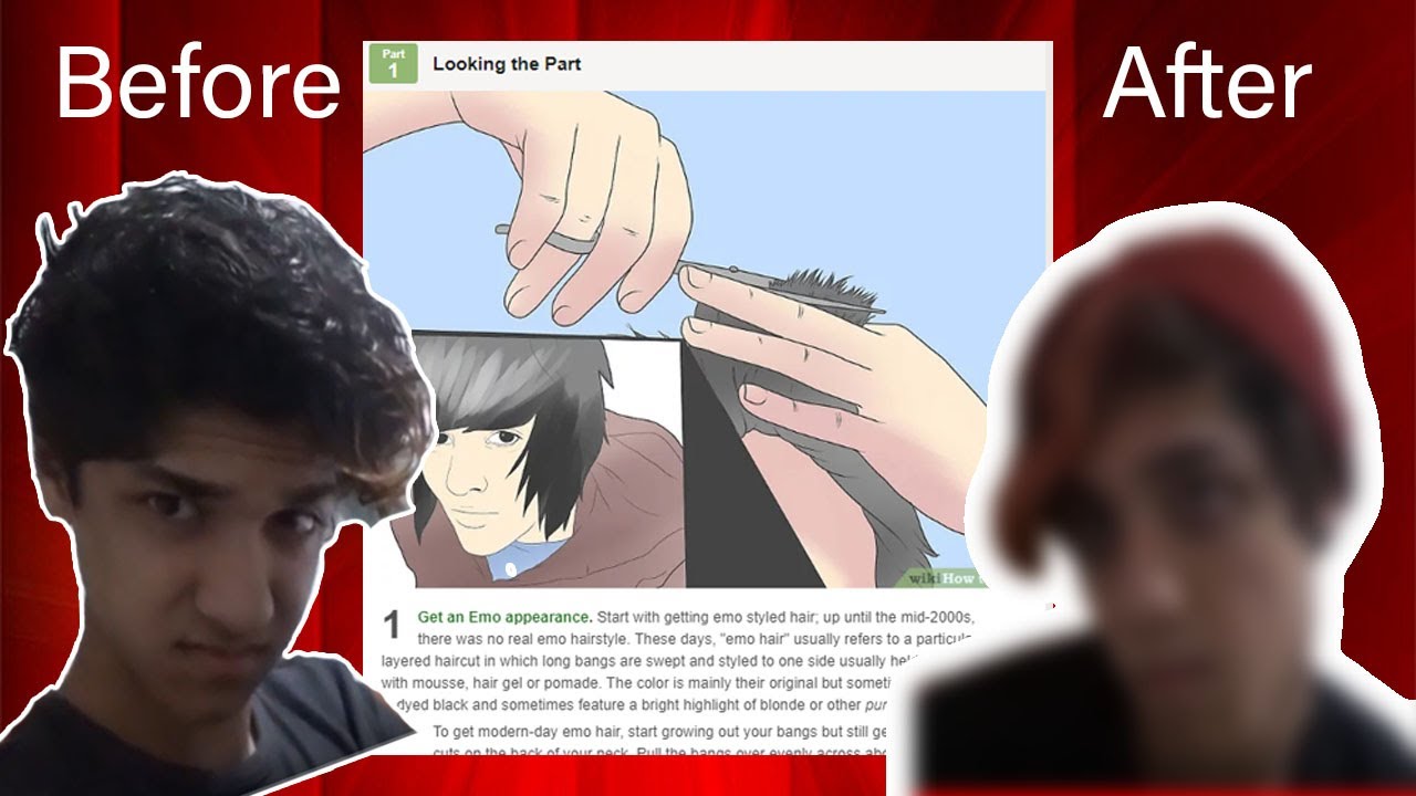 HOW TO BE EMO (according to wikihow) - YouTube