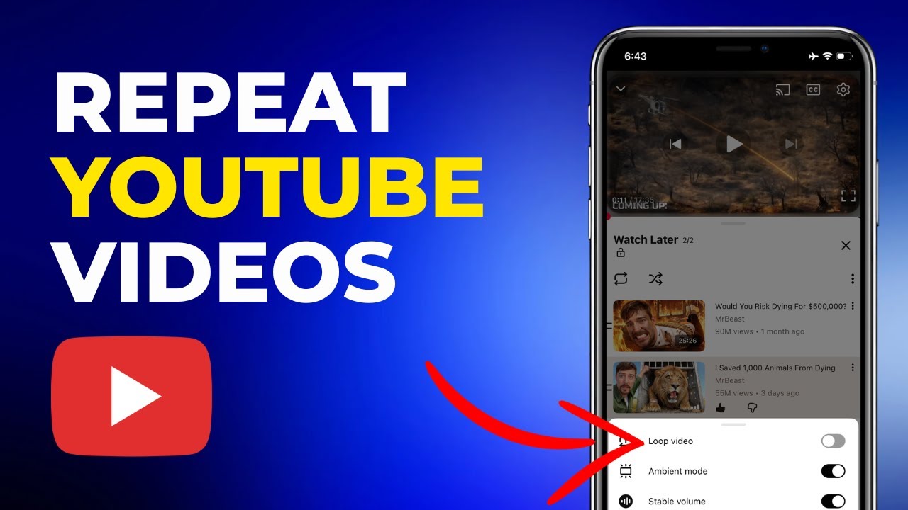 How to Repeat Youtube Videos on Mobile [Easy] - YouTube