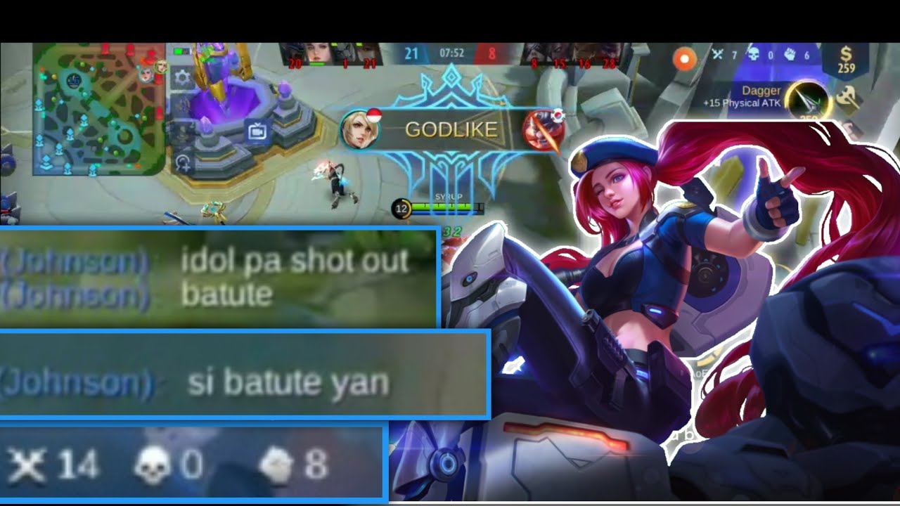 LAYLA IN RANK GAME | NAPAGKAMALANG SI BATUTE | LAYLA GAMEPLAY | LYLA ...