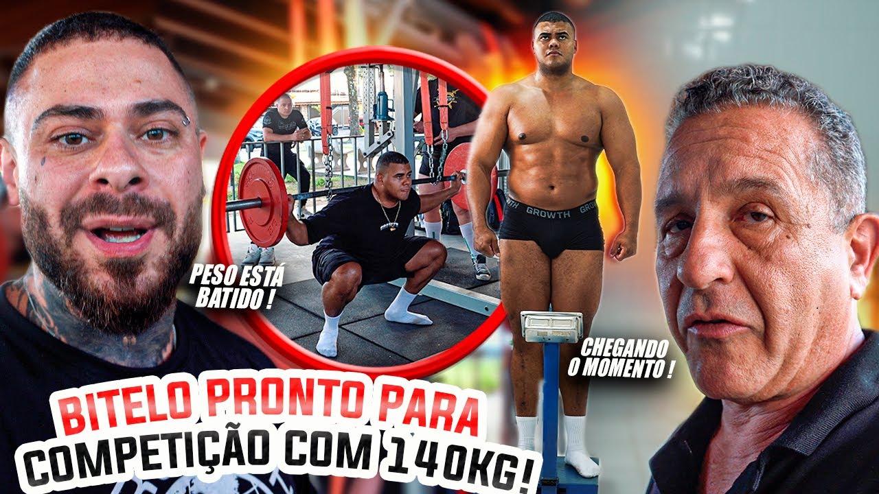 BITELO BATEU 140KG NA PESAGEM COM LEO STRONDA, DORIA E DORÃO - FALTA 1 ...