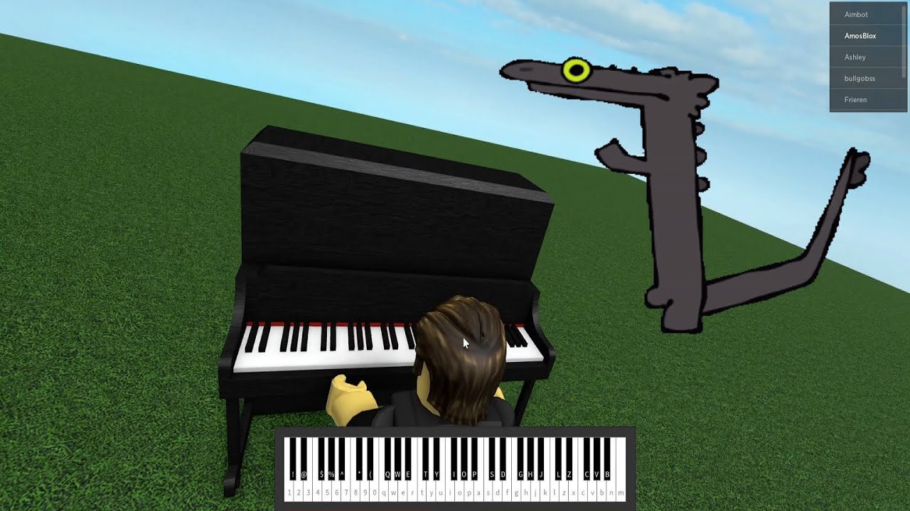 Toothless Dancing Meme Song but played on Roblox Piano - YouTube