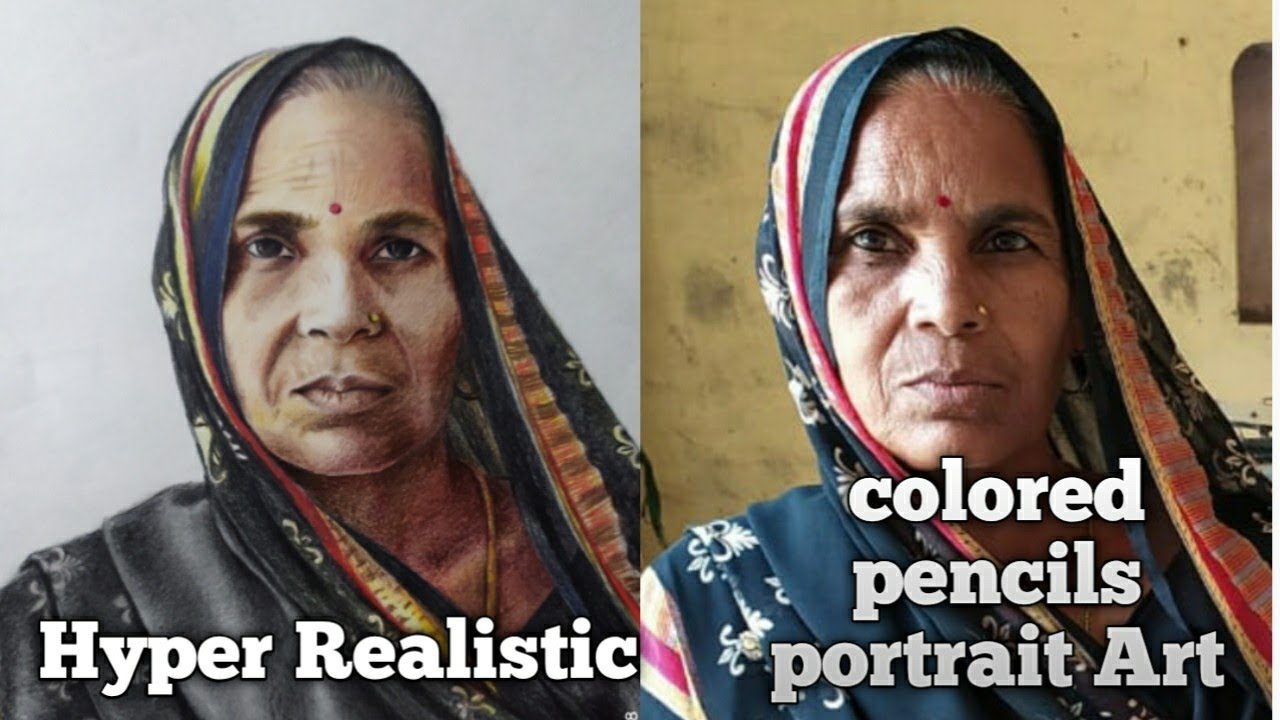 how to draw hyper realistic portrait - YouTube