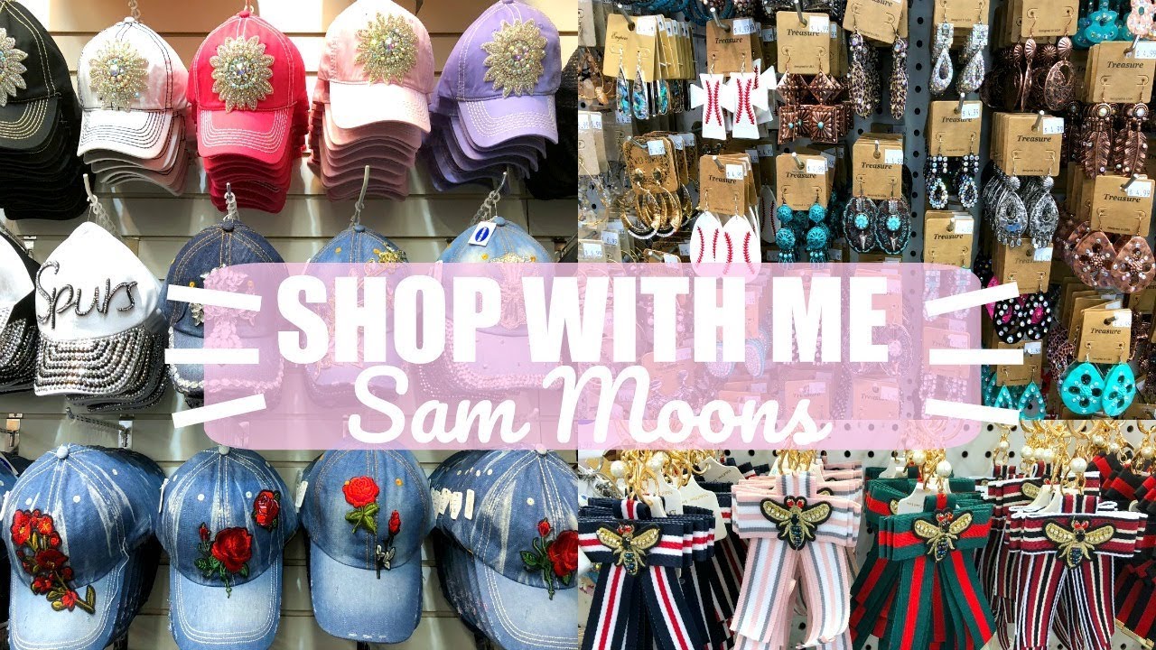 SHOP WITH ME | SAM MOONS (Jewelry & HATS GALORE!) - YouTube