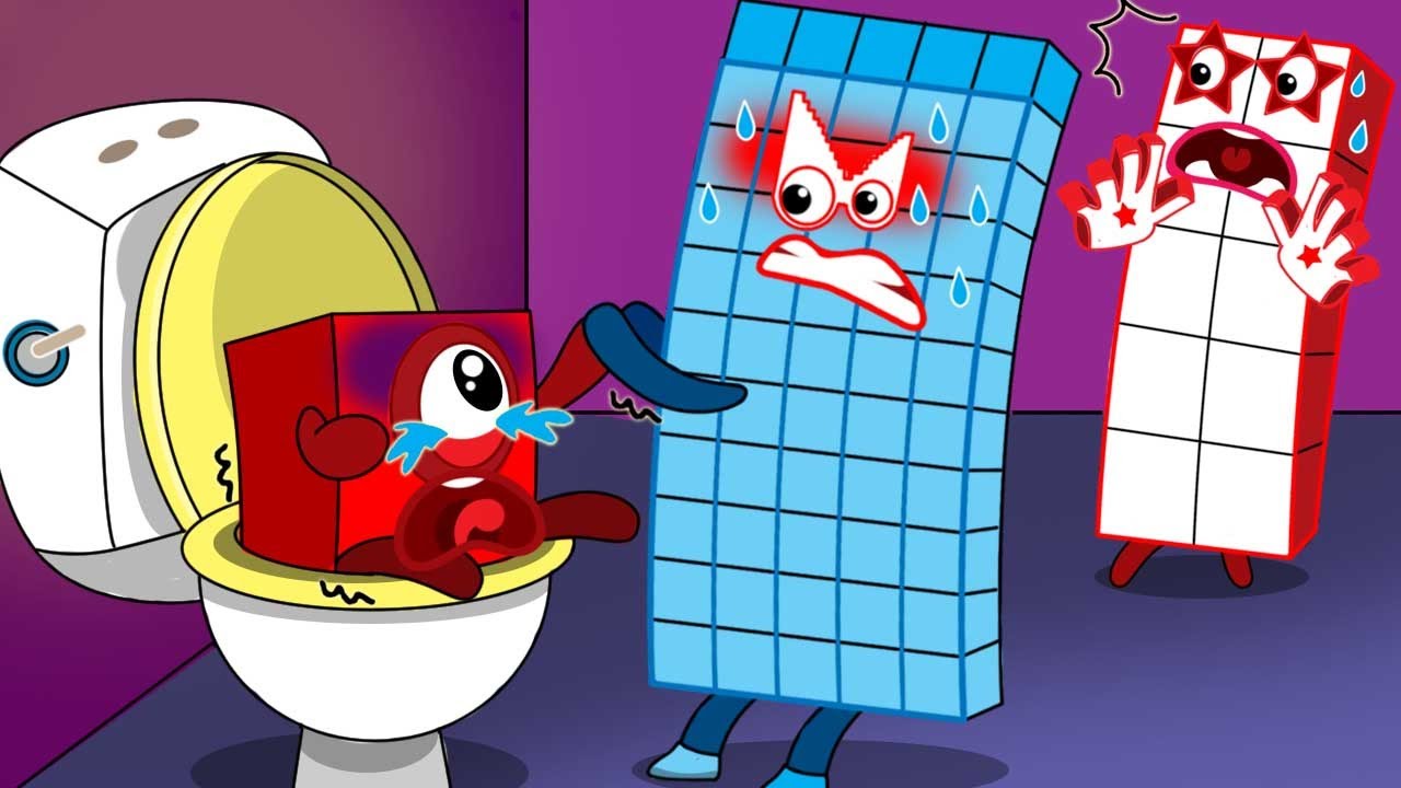 Help Me! OMG NB 1 is stuck in the Toilet | Numberblocks fanmade ...