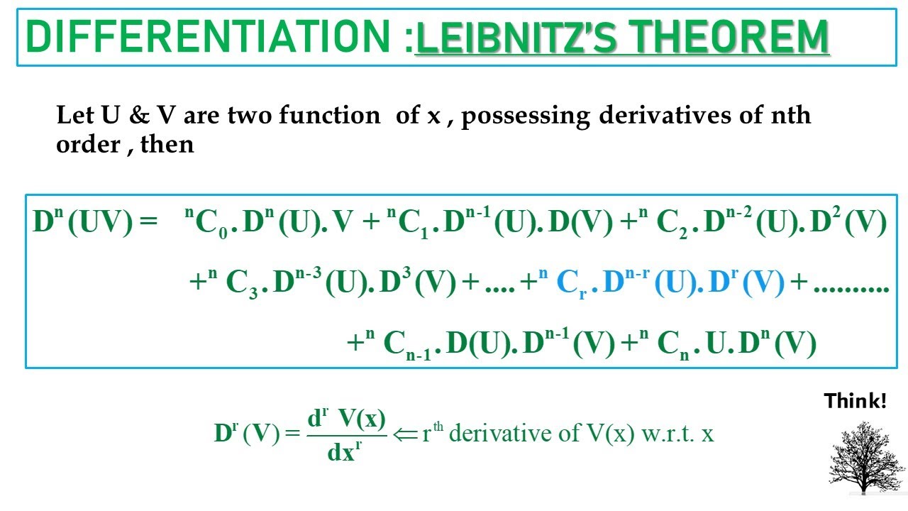 LEIBNITZ S Theorem LEIBNIZ S THEOREM For Nth Order Derivatives YouTube leibnitz-s-theorem-leibniz-s-theorem-for-nth-order-derivatives-youtube