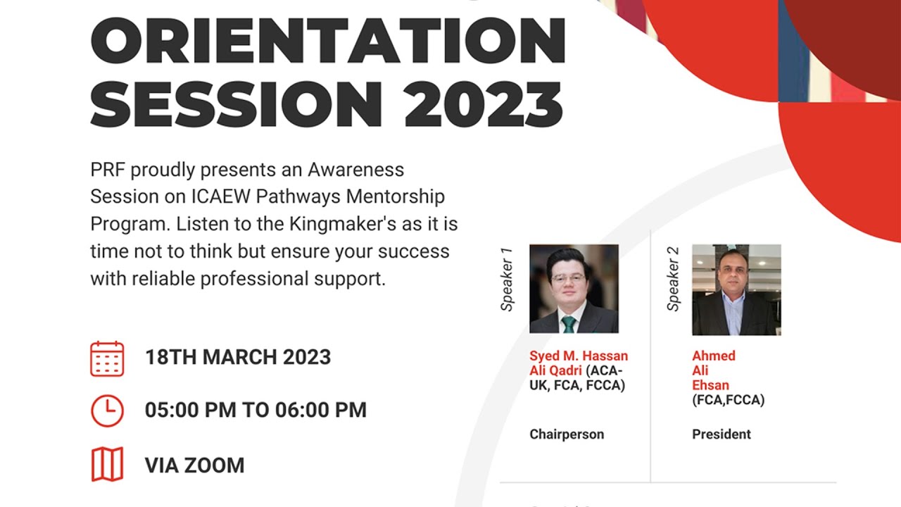 ICAEW Pathways Orientation Session - 2023 - YouTube