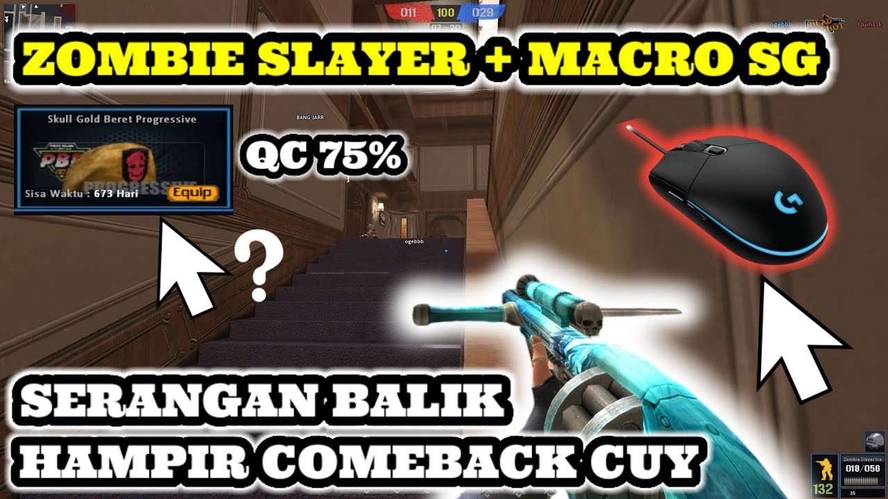 RUSUH PAKAI ZOMBIE SLAYER + MACRO SG??? HAMPIR MENANG COMEBACK CUY ...